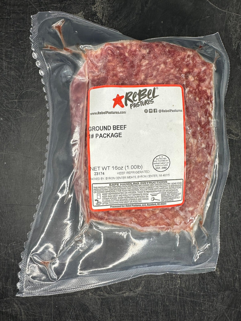 Grassfed Ground Beef (1 lb) - Rebel Pastures